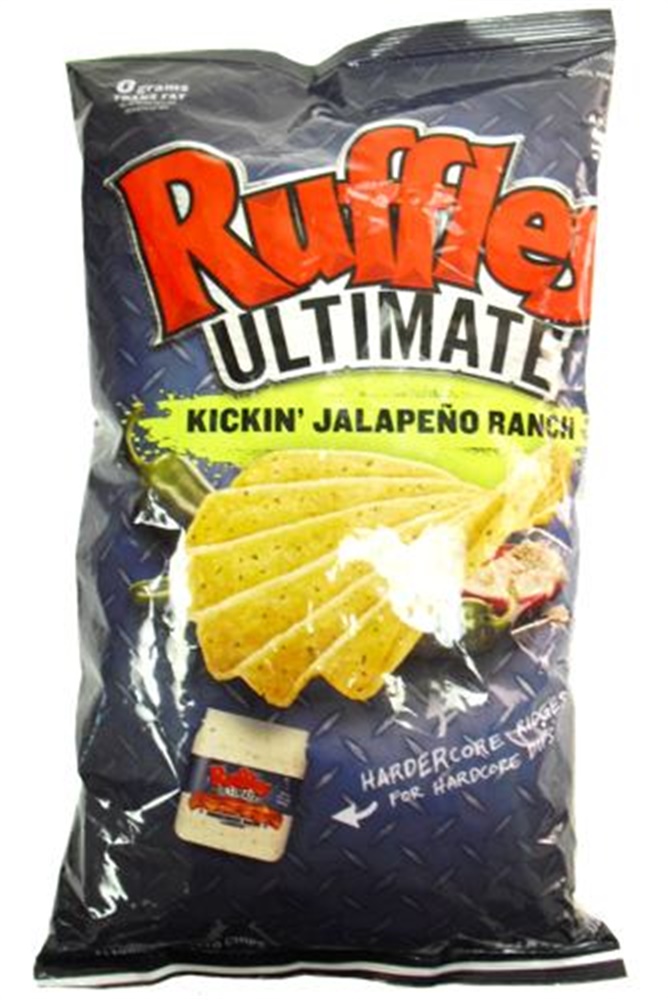 Ruffles Ultimate Kickin' Jalapeno Ranch 8 oz (Pack of 3)
