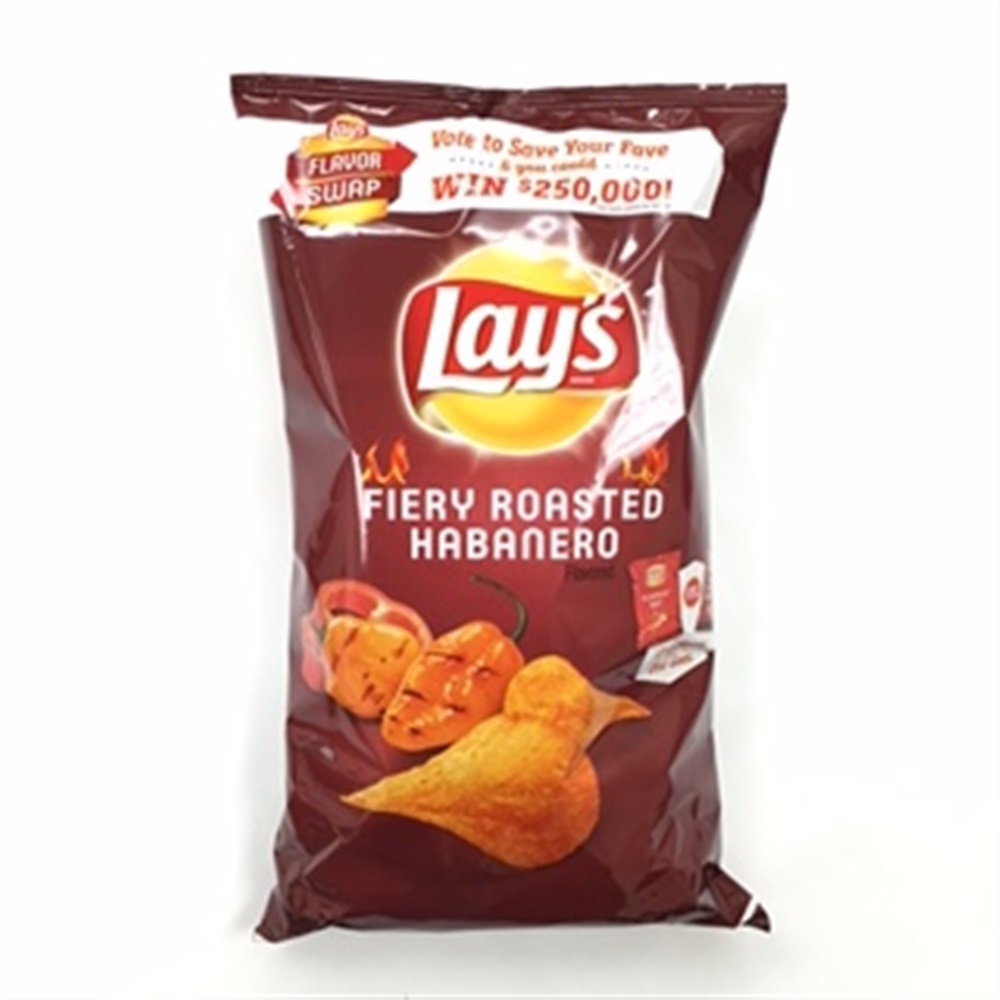 Lay's Fiery Roasted Habanero Potato Chips - (Pack of 3)