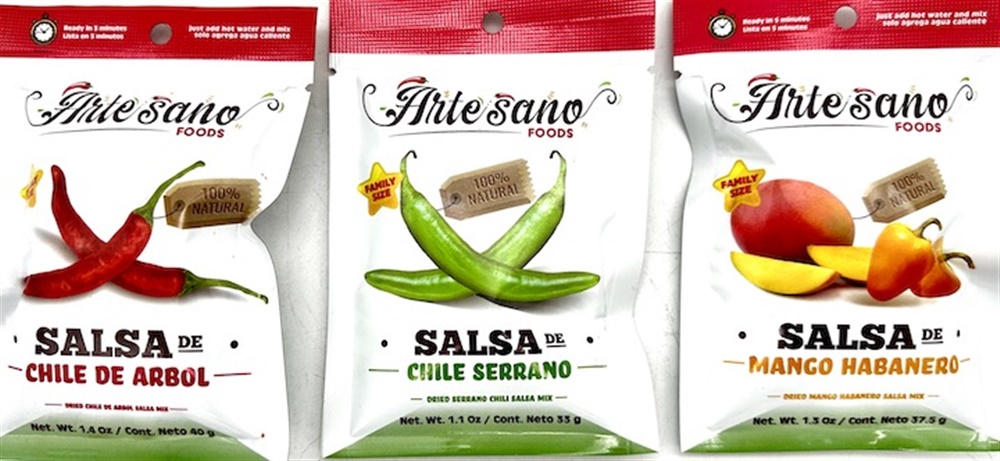 Artesano Foods Dry Salsa Sampler Arbol-Serrano-Mango Habanero